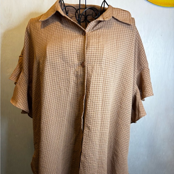 Max Studio | Tops | Max Studio Mustard Textured Fabric | Poshmark